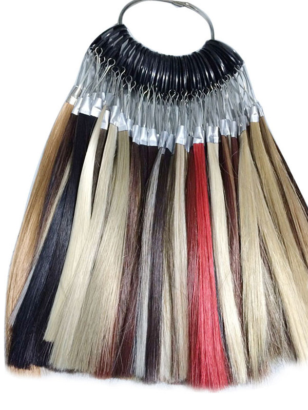 Synthetic Wig Fiber Hair Color Ring Chart For High Temperature